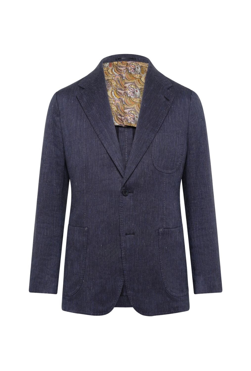 Julius Suit - Dark Denim Blue Linen Cotton