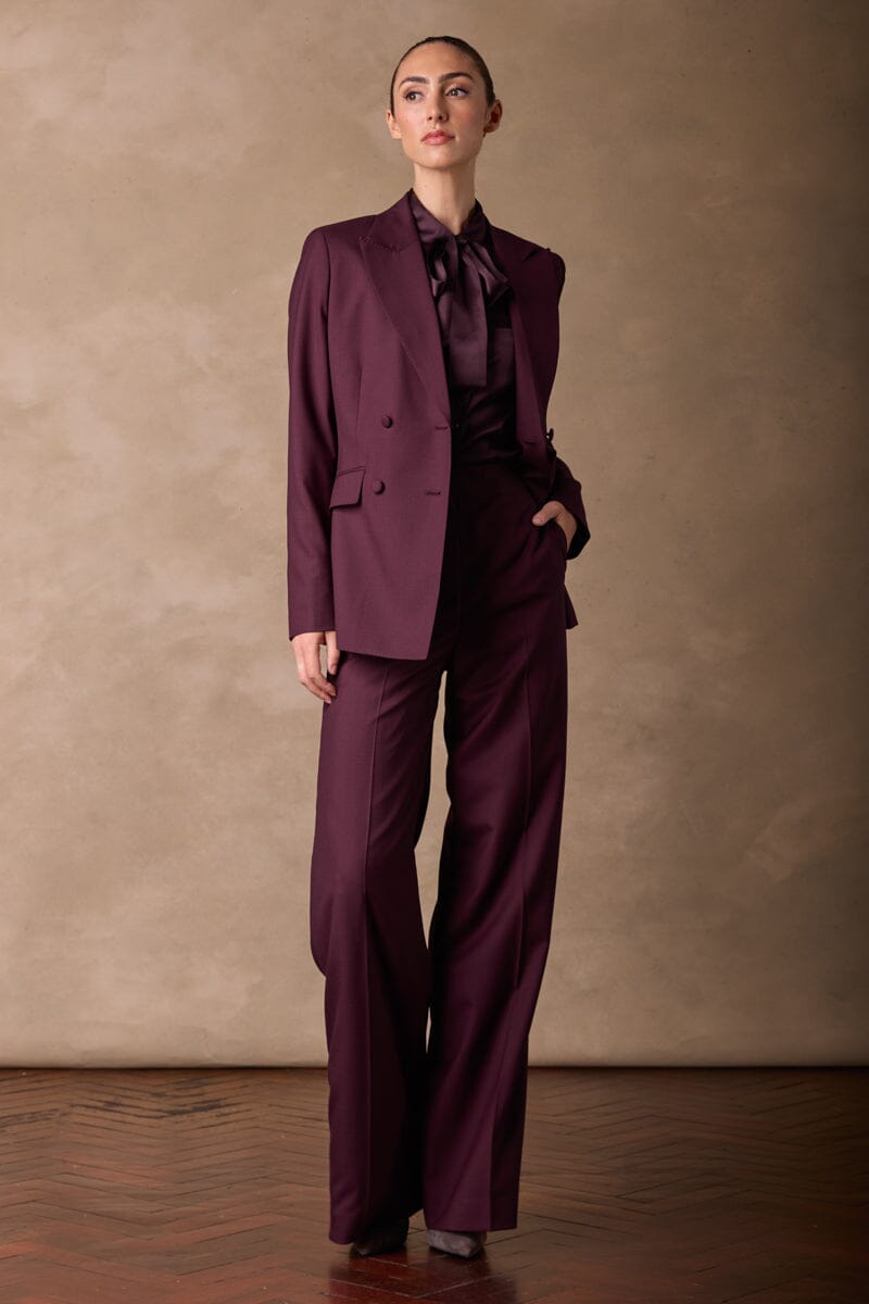 Heidi / Sylvie Suit - Plum Wool